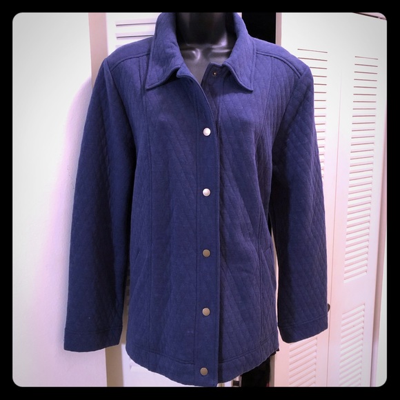 Allison Daley | Jackets & Coats | New Allison Daley Navy Quilted Jacket ...